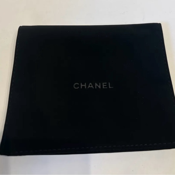 CHANEL | Other | Chanel Black Velvet Small Dust Cover For Small Leather ...